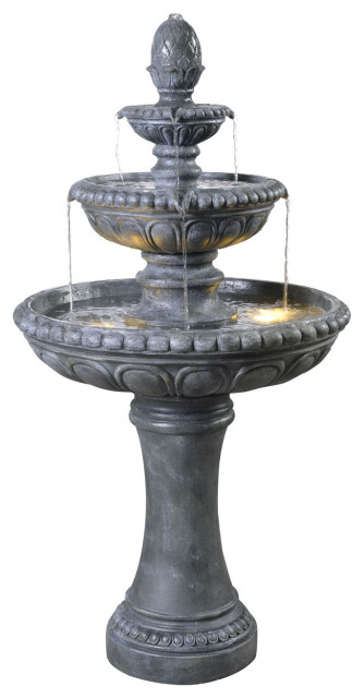 Kenroy 51030SMZC LED Fountain, Tucson Collection, Zinc Finish ...