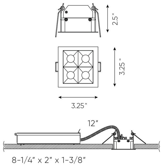 DALS Lighting Multi-Spot Recessed Downlight - Modern - Recessed ...