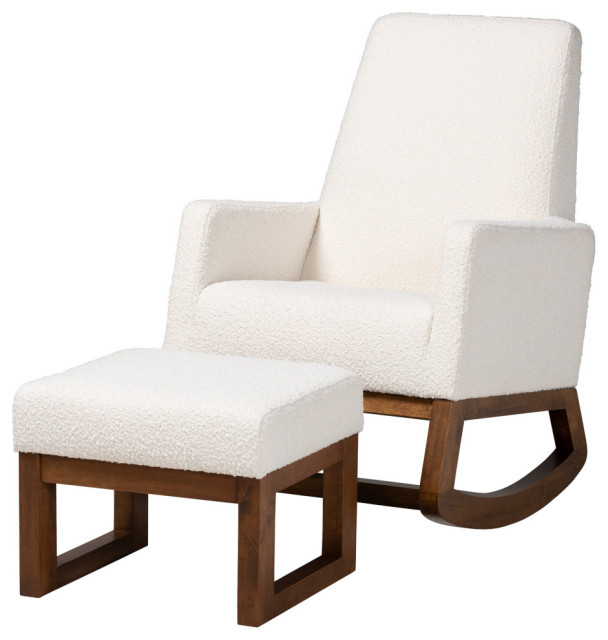 Treasa Off-White Boucle Collection - Transitional - Rocking Chairs - by ...