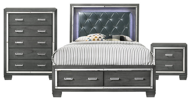 Picket House Furnishings Kenzie King Storage 3-Piece Bedroom Set ...