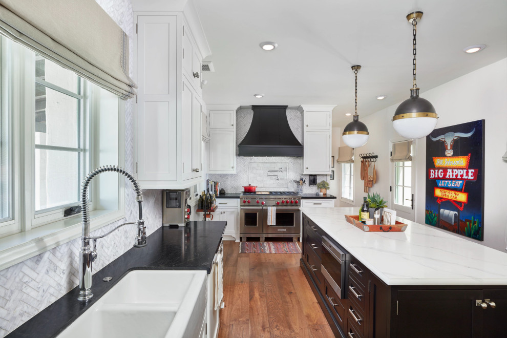 Calacatta Divine White Quartz Kitchen - Contemporary - Kitchen ...