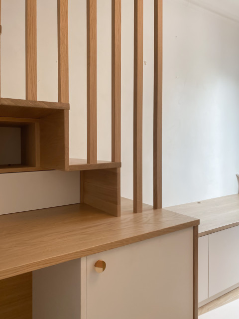 BAR_escalier/bureau/meuble télé et chambre - Contemporary - Staircase ...