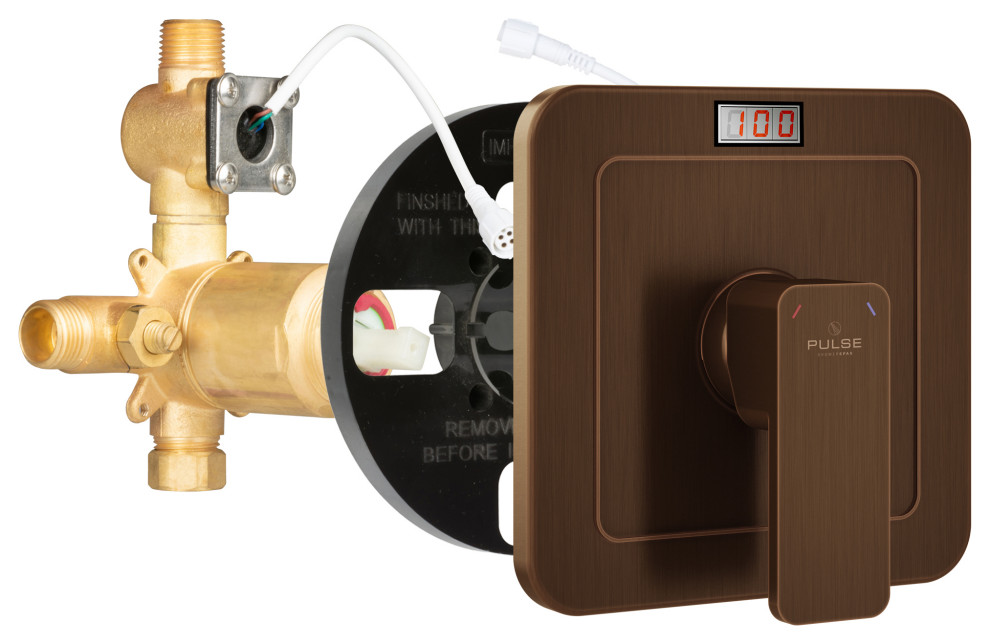 LED TruTemp Pressure Balance Valve with Oil-Rubbed Bronze Trim Kit ...