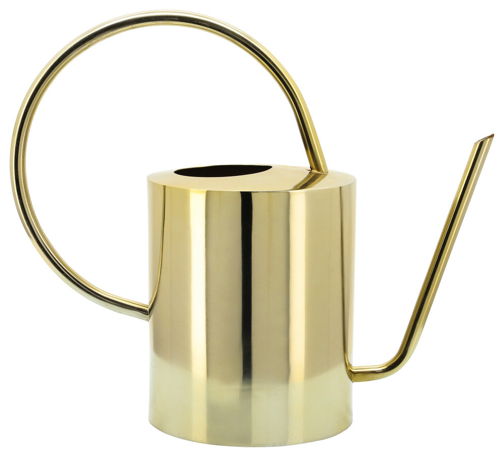 Metal 12" Watering Can, Gold - Contemporary - Watering Cans - by ...