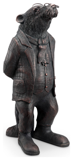 Gentleman Mole Garden Sculpture - Eclectic - Garden Statues And Yard ...