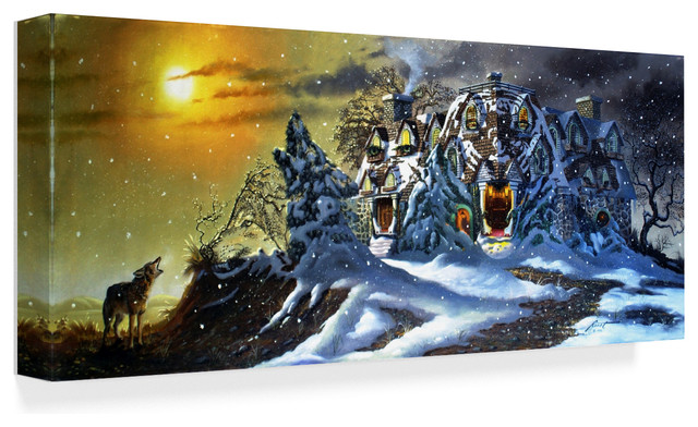 "Haunted Mansion" by D. Rusty Rust, Canvas Art, 20"x47" - Rustic ...