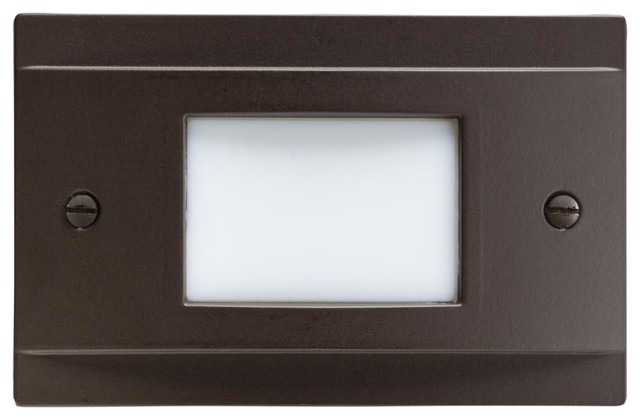 Line Voltage LED Non Dimmable Step-Light Architectural Bronze ...