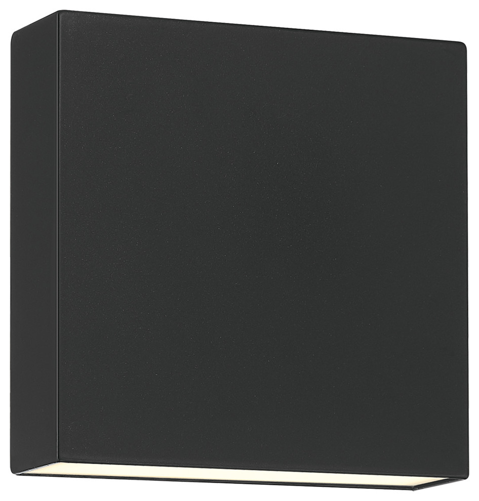 Strand Bi-Directional Outdoor LED Wall Sconce, Black Finish - Modern ...