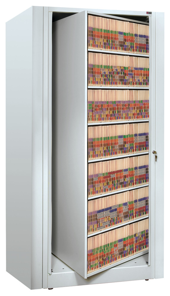 EZ2 Rotary File Shelving, 7 High, Legal Depth Locking Starter ...