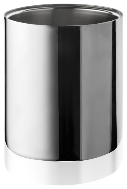 Stile By Pininarina Wine Bucket- Mirror, 6.3"dia - Traditional - Ice ...