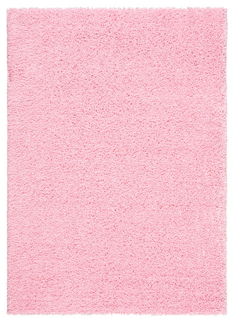 Nourison Bonita Light Pink Shag Area Rug, 8'2"x10' - Contemporary ...