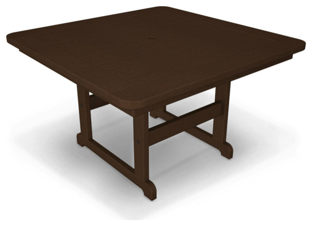 Polywood Park 48" Square Table - Transitional - Outdoor Dining Tables ...