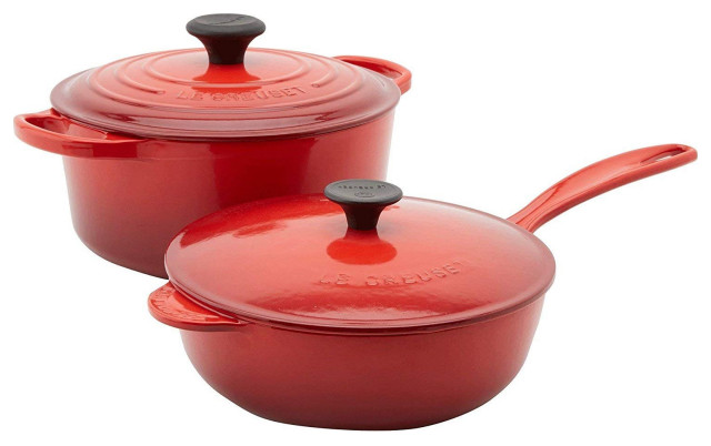 Le Creuset Signature Cast Iron Cookware Set, 6pc set - Traditional ...