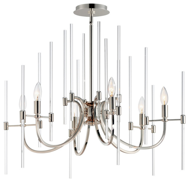 Maxim Divine Six Light Chandelier - Transitional - Chandeliers - by ...