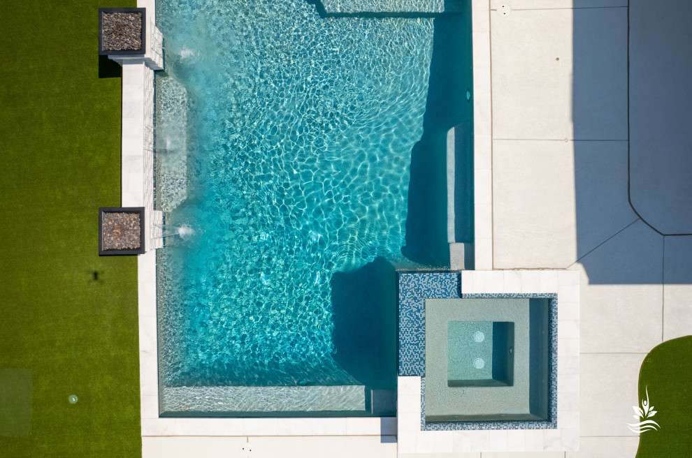 Luxe design in luxury outdoor living | BUK2101 - Modern - Pool - Dallas ...