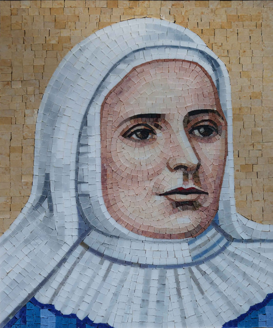 Veiled Woman - Mosaic Art, 31" x 39" - Contemporary - Tile Murals - by ...