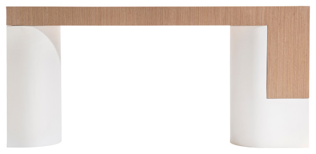 Bernhardt Modulum Console Table With 2 Pedestal Bases, 64"W x 14"D x 30"H - Transitional ...