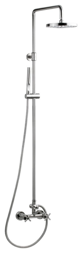 Wall Mount Stainless Steel Shower - Contemporary - Showerheads And Body ...