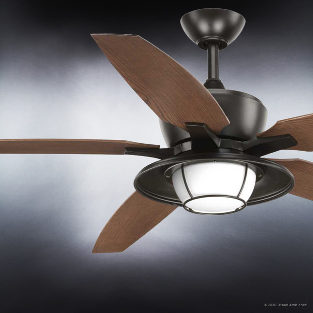 Luxury Traditional Ceiling Fan, Olde Bronze, UHP9172, Santa Monica ...