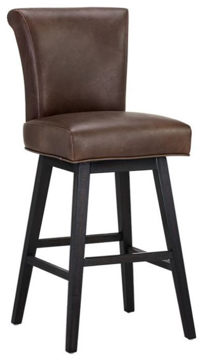 Roll Back Swivel Stool, Bar Seat - Transitional - Bar Stools And ...