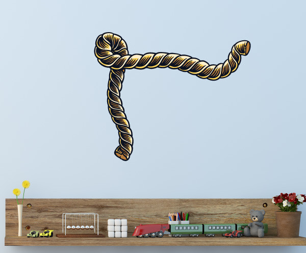 Symbol Rope Vinyl Wall Decal SymbolRopeUScolor002, 10 in ...