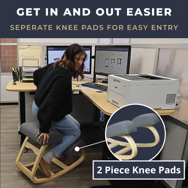 Ergonomic Kneeling Chair Rocking Stool Balancing Seat - Transitional ...