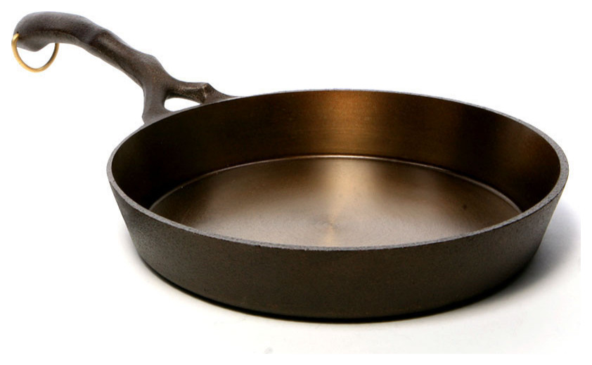 Nest Homeware Cast Iron 9 Inch Skillet with Lid - Rustic - Frying Pans ...