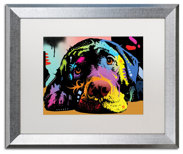 Dean Russo 'Lying Lab' Framed Art, 16"x20" - Traditional - Fine Art ...
