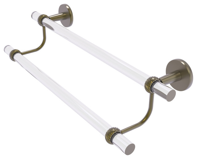 Clearview Double Towel Bar with Twisted Accents, 36" - Traditional ...
