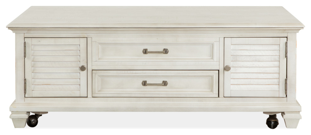 Lift Top Storage Cocktail Table WithCasters - French Country - Coffee ...