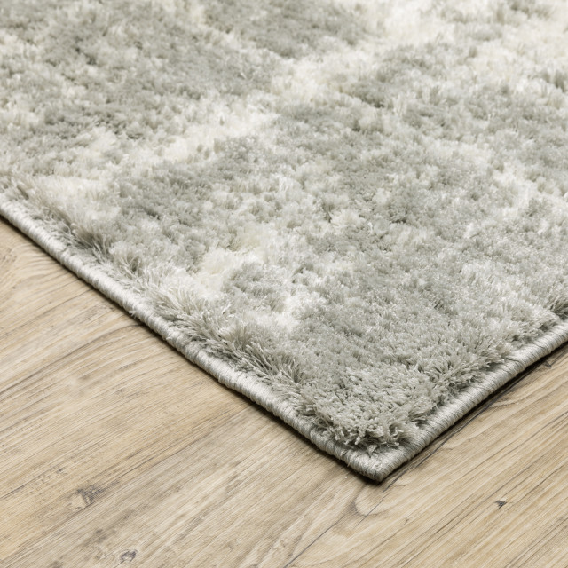 Verona 142E6 Grey/Ivory 2' x 3' Rug, Rectangle 5'3" x 7'6 ...