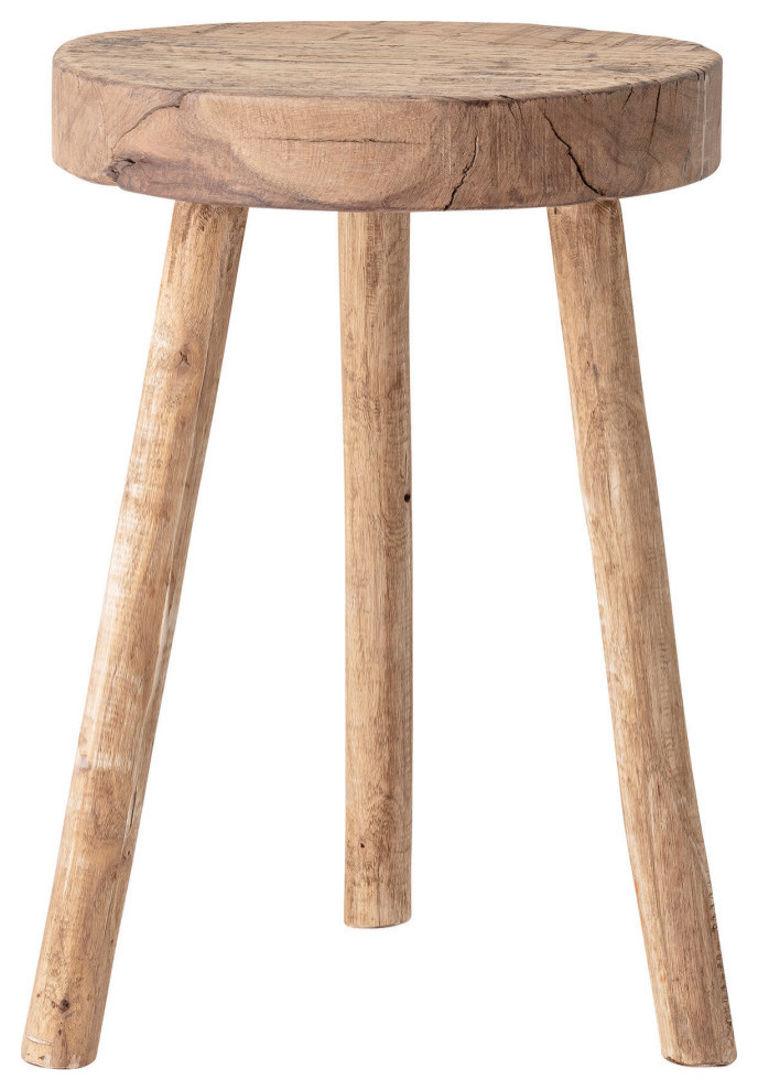 Reclaimed Wood Stool - Rustic - Accent And Garden Stools - by Creative ...