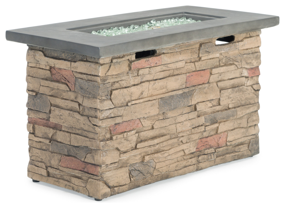 Sego Lily Sage Stone Fire Table By Sego Lily 42x20 Rustic Fire Pits By Rst Outdoor Houzz