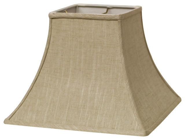 Slant Square Bell Hardback Lampshade with Washer Fitter, Stonewash ...