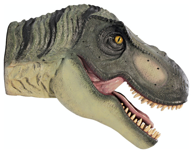 Scaled Tyrannosaurus Rex Dinosaur Wall Trophy - Contemporary - Wall ...