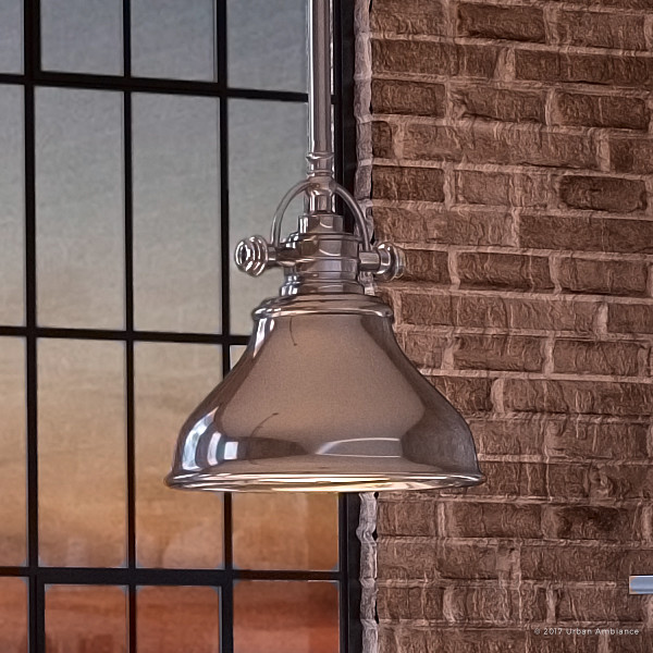 Luxury Industrial Polished Silver Pendant Light, UQL2290, Sonoma ...