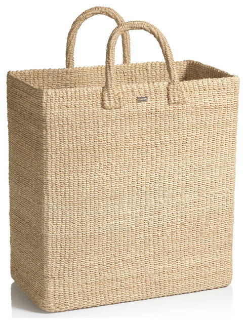 Lucena Abaca Basket/Hamper - Beach Style - Hampers - by Zodax | Houzz