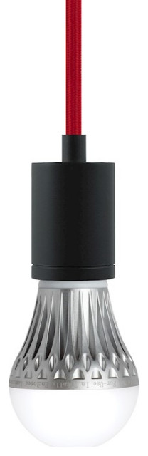 Tech Lighting TD-SoCo Mod Soc Pendant, 24' Cord Red, Chrome ...