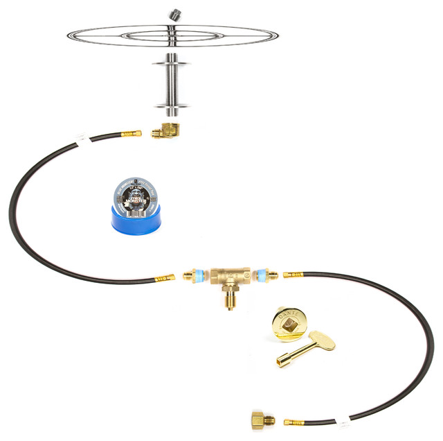 6" Single Ring and Kit for Pre Plumbed Natural Gas/Propane ...