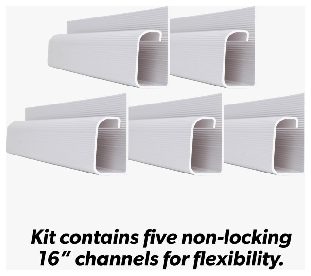 Cable Management Wire Tray 2-Pack 16" Raceway Channels - Modern - Cable ...