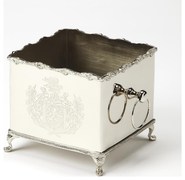 Cascio Silver Planter - Traditional - Indoor Pots And Planters - by ...