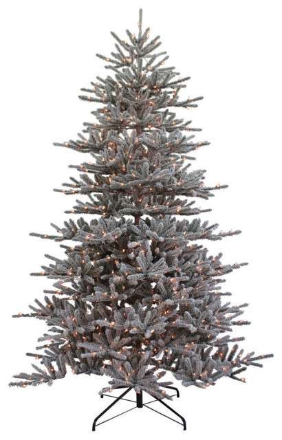 Kurt Adler 9' Pre-Lit Flocked Vail Pine Tree, 9' - Christmas Trees - by ...