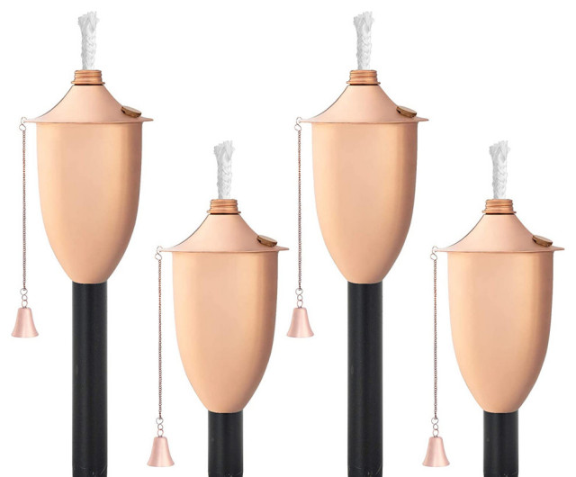 Small Elegant Tiki Style Torch With Pole and Snuffer - Traditional ...