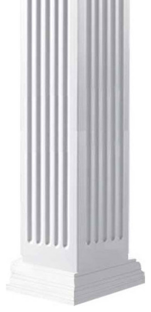 Endura-Craft Craftsman Classic, Square Non-Tapered, Fluted Column, 06 ...