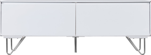 Axminster Media Stand with Storage - Contemporary - Entertainment ...