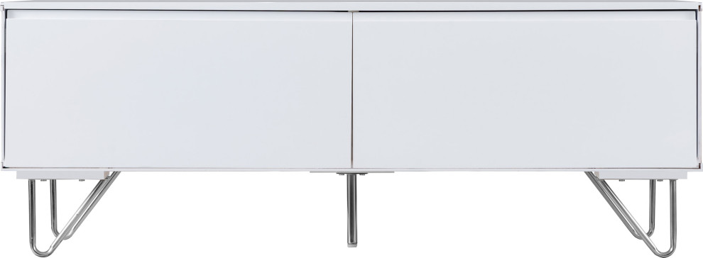 Axminster Media Stand with Storage - Contemporary - Entertainment ...