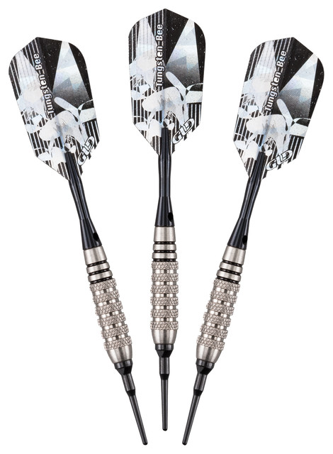 Tungsten Bee Soft Tip Darts, Knurled Barrel, 18 Grams - Contemporary ...