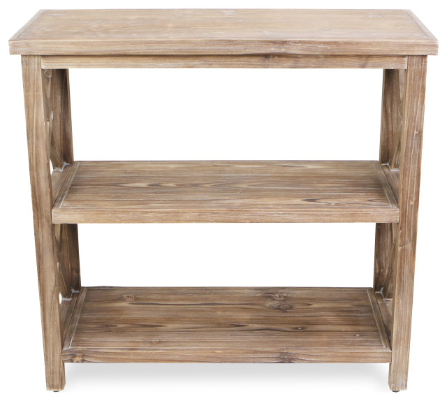 Wooden 3-Tier Shelf - Farmhouse - Display And Wall Shelves - by Cheungs ...