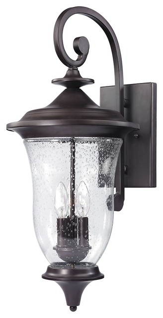 Trinity 3-Light Coach Lantern, Oil Rubbed Bronze, Large - Traditional ...