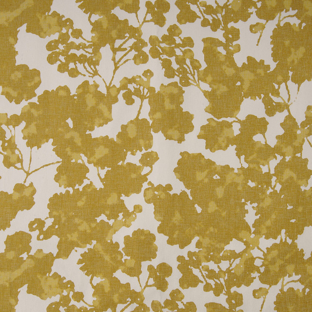 Fleur Gold Printed Cotton Twill Fabric Sample, 4Wx4L, 4W x 4L ...